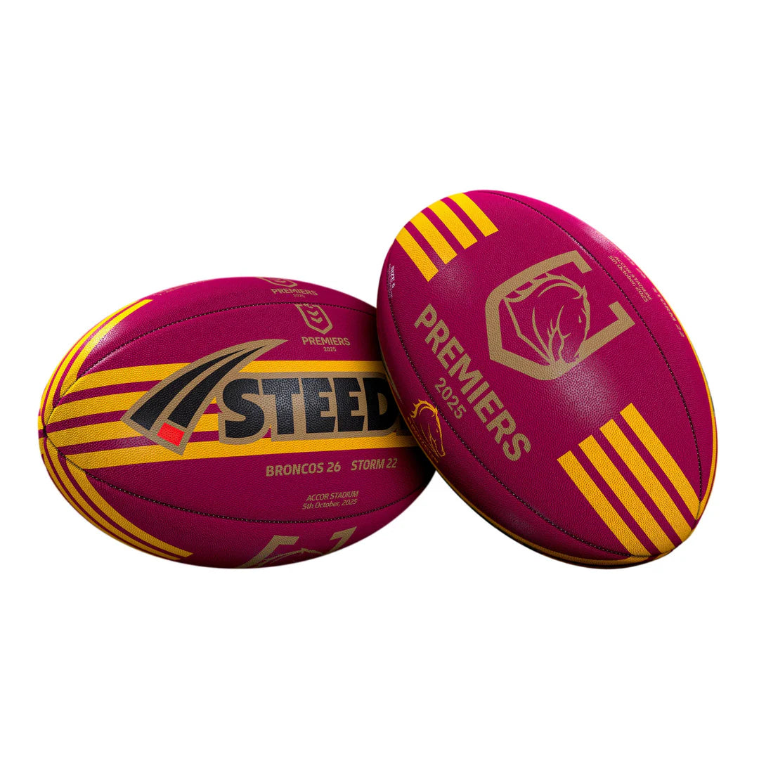BRISBANE BRONCOS 2025 PREMIERSHIP BALL – The Big Outlet Store