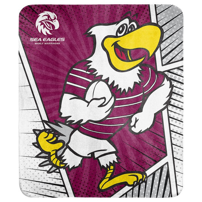 MANLY SEA EAGLES CORAL FLEECE RUG – The Big Outlet Store